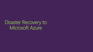 Business Continuity & Disaster Recovery with Microsoft Azure | PPTX