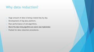 Data Reduction Stratergies | PPTX
