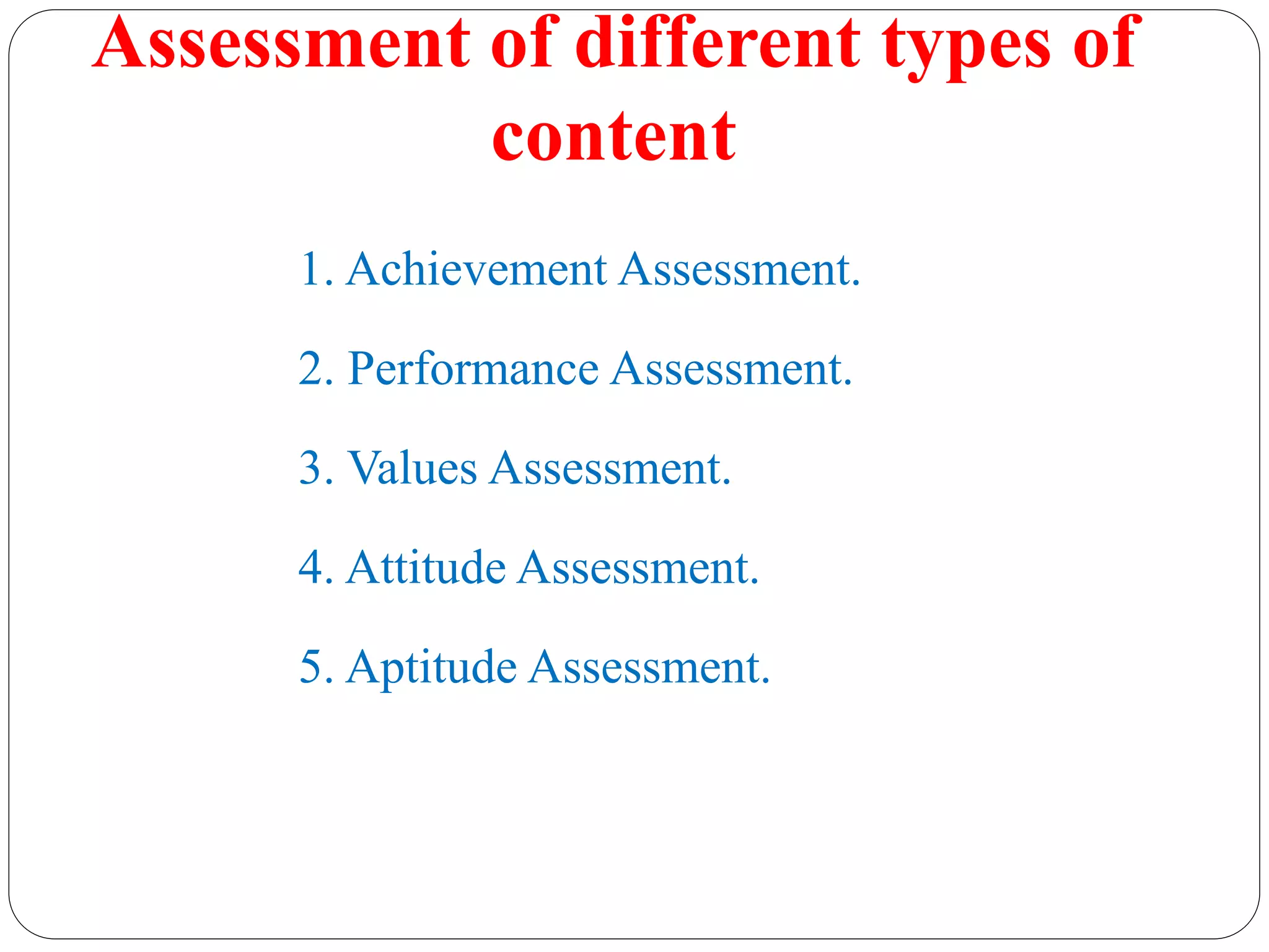 Assessment of learning | PPTX