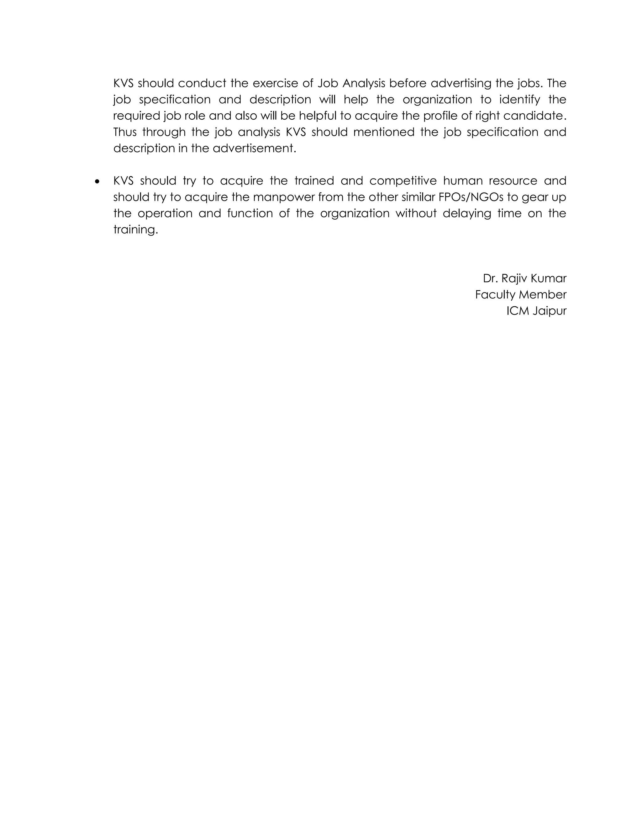 Recruitment & Selection process FPOs | PDF