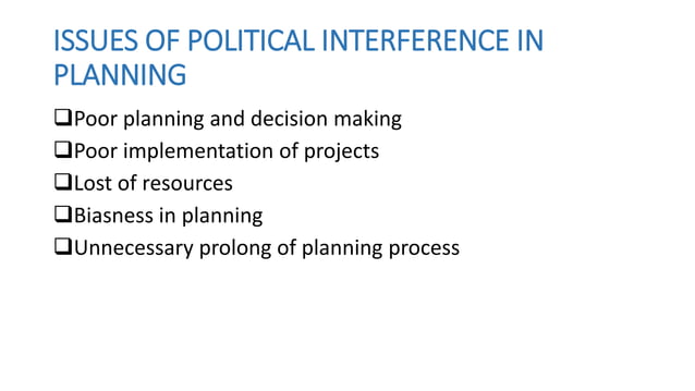 Politics and Urban Planning Process | PPTX | Civic affairs | Politics