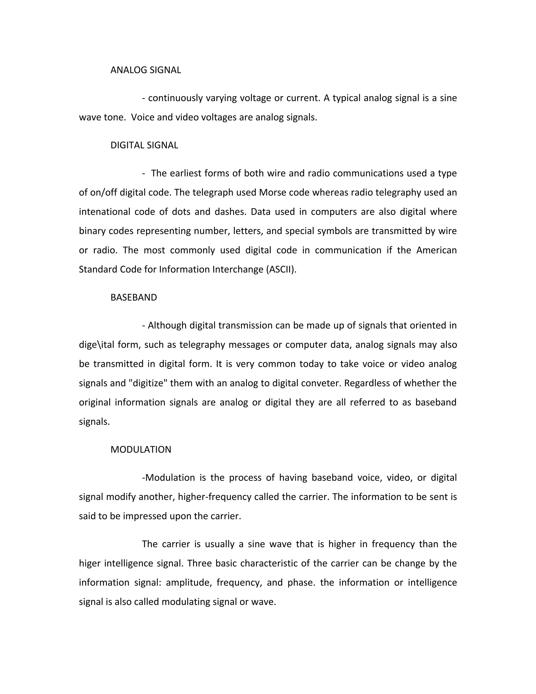 Ass1 introduction to communications (1) | RTF