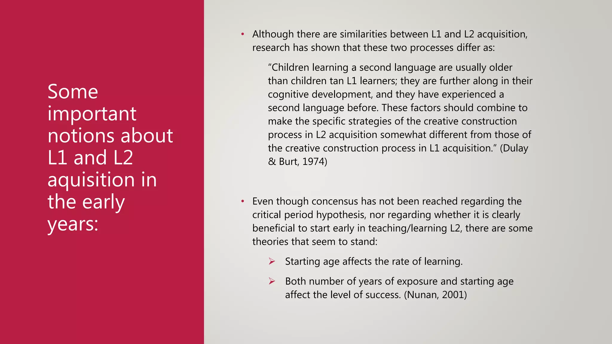 EAL Teaching at pre-school | PPTX