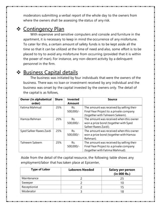 Business Plan of Gaming Arena | DOCX