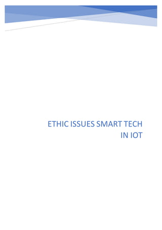 Ethical issues in Internet of things | DOCX