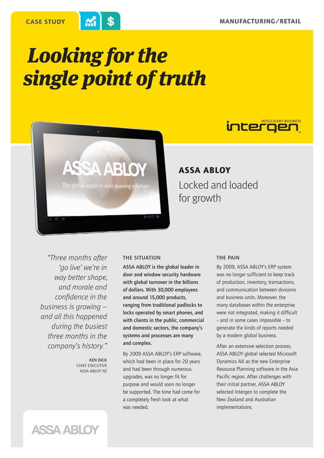 ASSA ABLOY (case study) | PDF