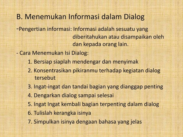 Presentasi Dialog interaktif | PPTX
