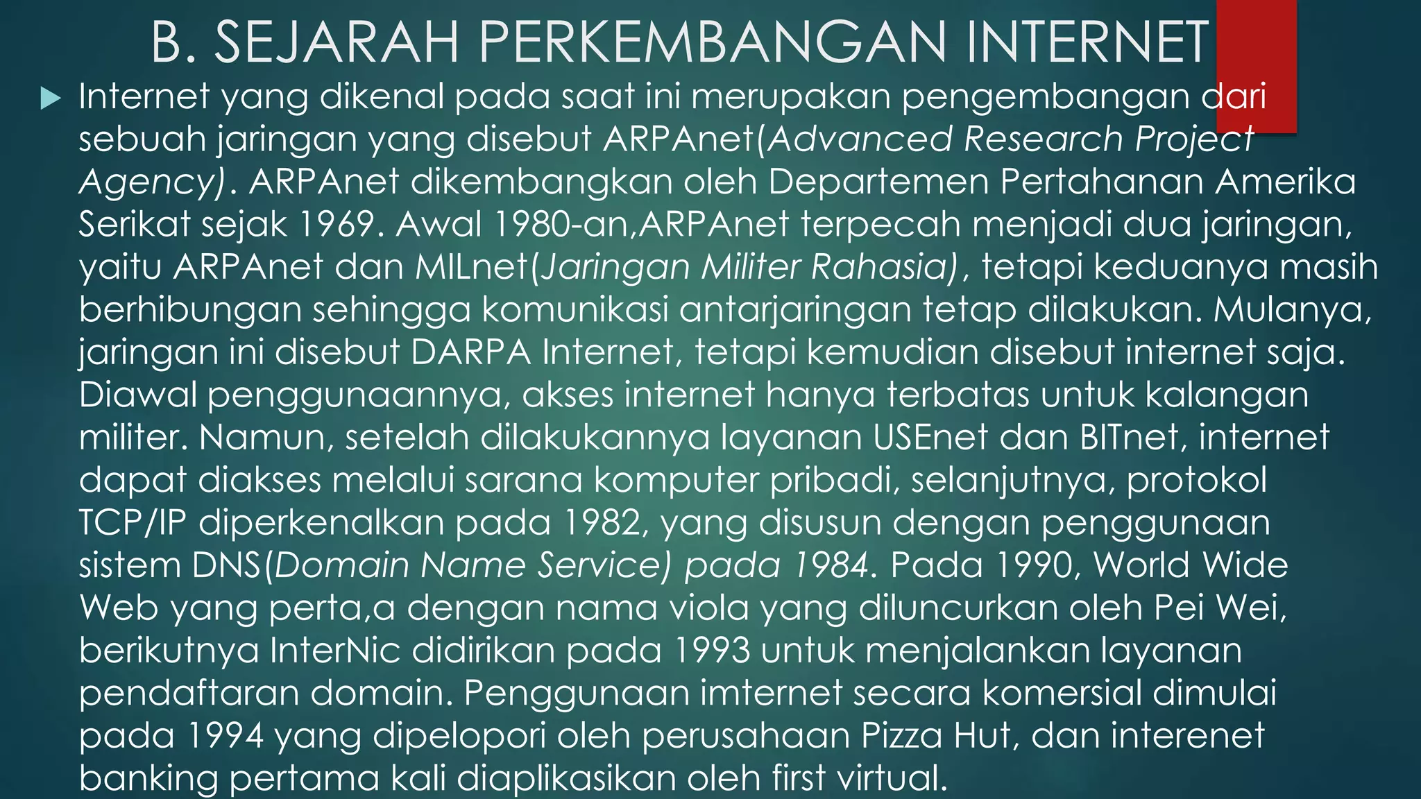DASAR-DASAR INTERNET | PPTX