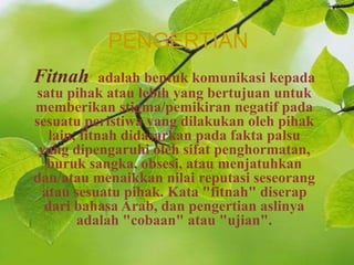 Fitnah | PPTX