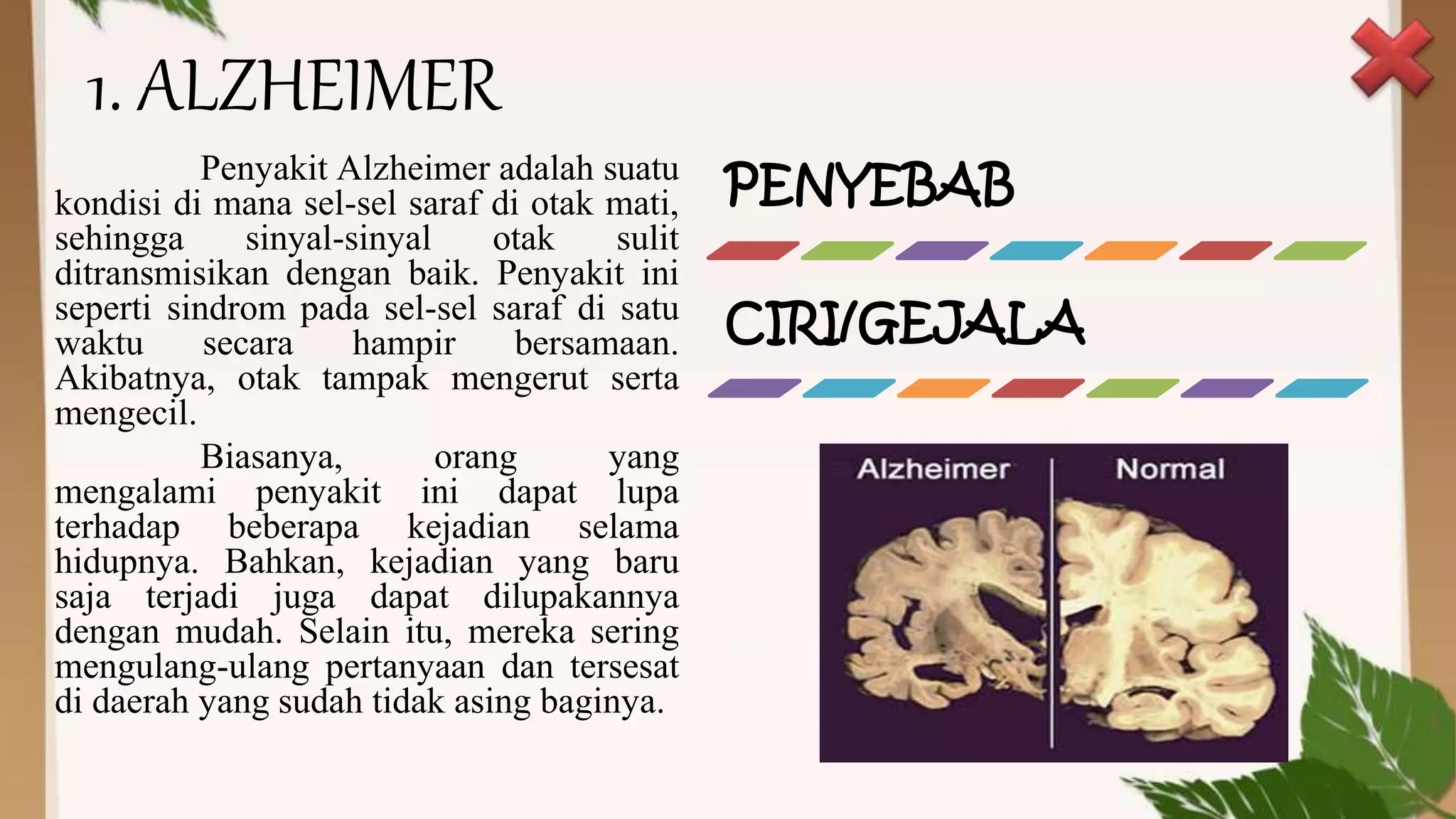 IPA BIOLOGI "PENYAKIT PADA SISTEM SYARAF" | PPTX