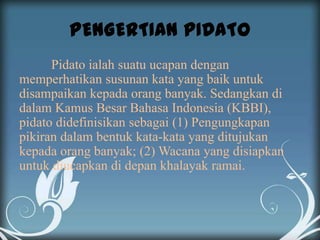 Bahasa indonesia (Pidato) | PPTX