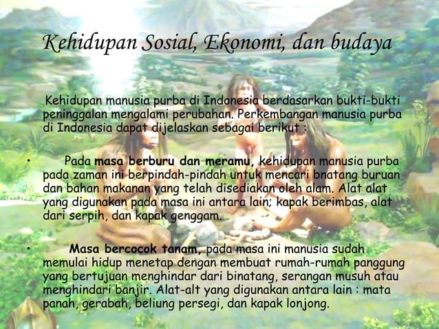 KEHIDUPAN AWAL MASYARAKAT INDONESIA | PPT