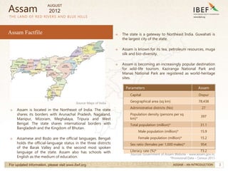 Assam oil and gas presentation handouts. | PPT