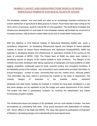 Assam%20 rural%20market%20infrastructure%20and%20layout | PDF