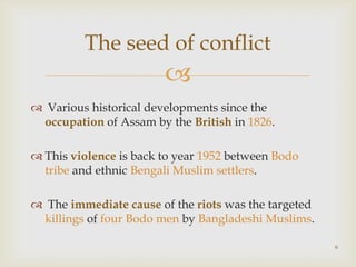 Conflict in Assam | PPT