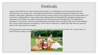 Assam cultuer and heritage | PPTX