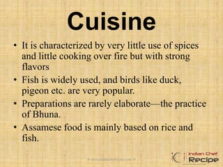 Assamese cuisine by indianchefrecipe @ www.indianchefrecipe.com