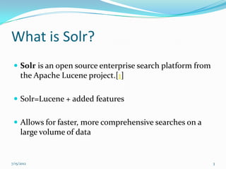 Assamese search engine using SOLR by Moinuddin Ahmed ( moin ) | PPTX | Databases | Computer ...