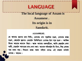 Assam_the beautiful state of north_east India | PDF
