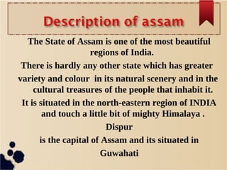 Assam_the beautiful state of north_east India | PDF