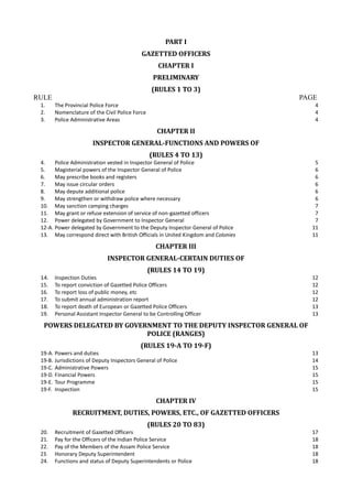 Assam police manual part 1 | PDF