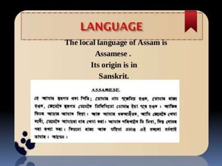 Assam ppt | PPTX