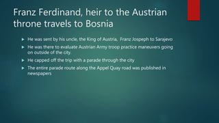 Assassinating the archduke | PPTX