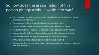Assassinating the archduke | PPTX