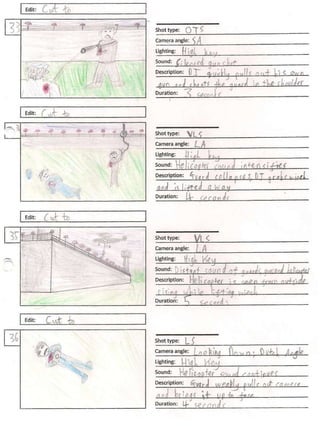 Assassination Opening Sequence Shot List and Storyboard | PPT