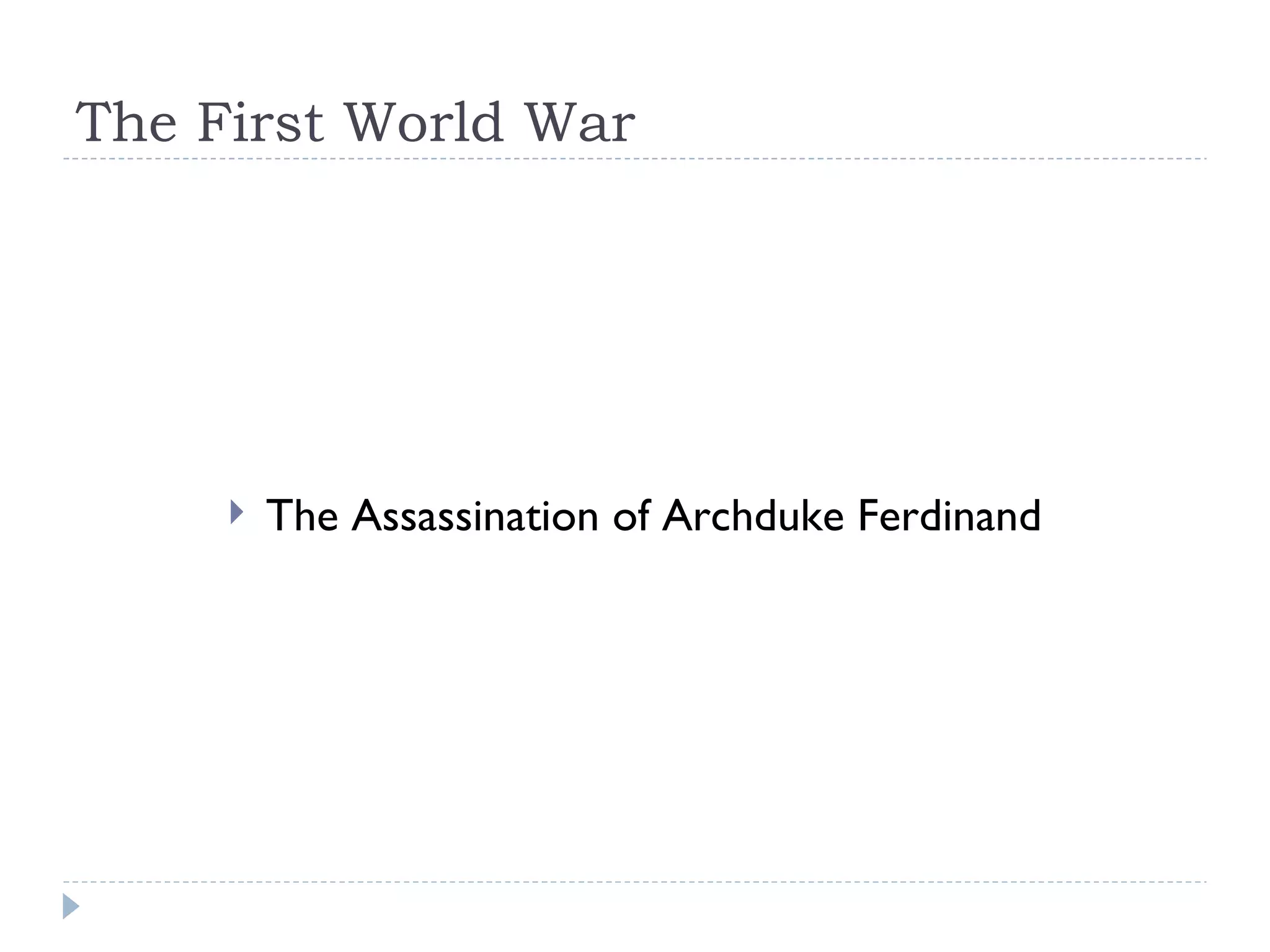 Assassination Of Archduke Ferdinand | PPT