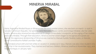 ASSASSINATION OF THE MIRABAL SISTER‘S.pptx