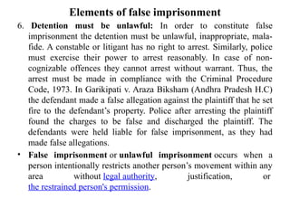 Assault, battery and false imprisonment.pptx