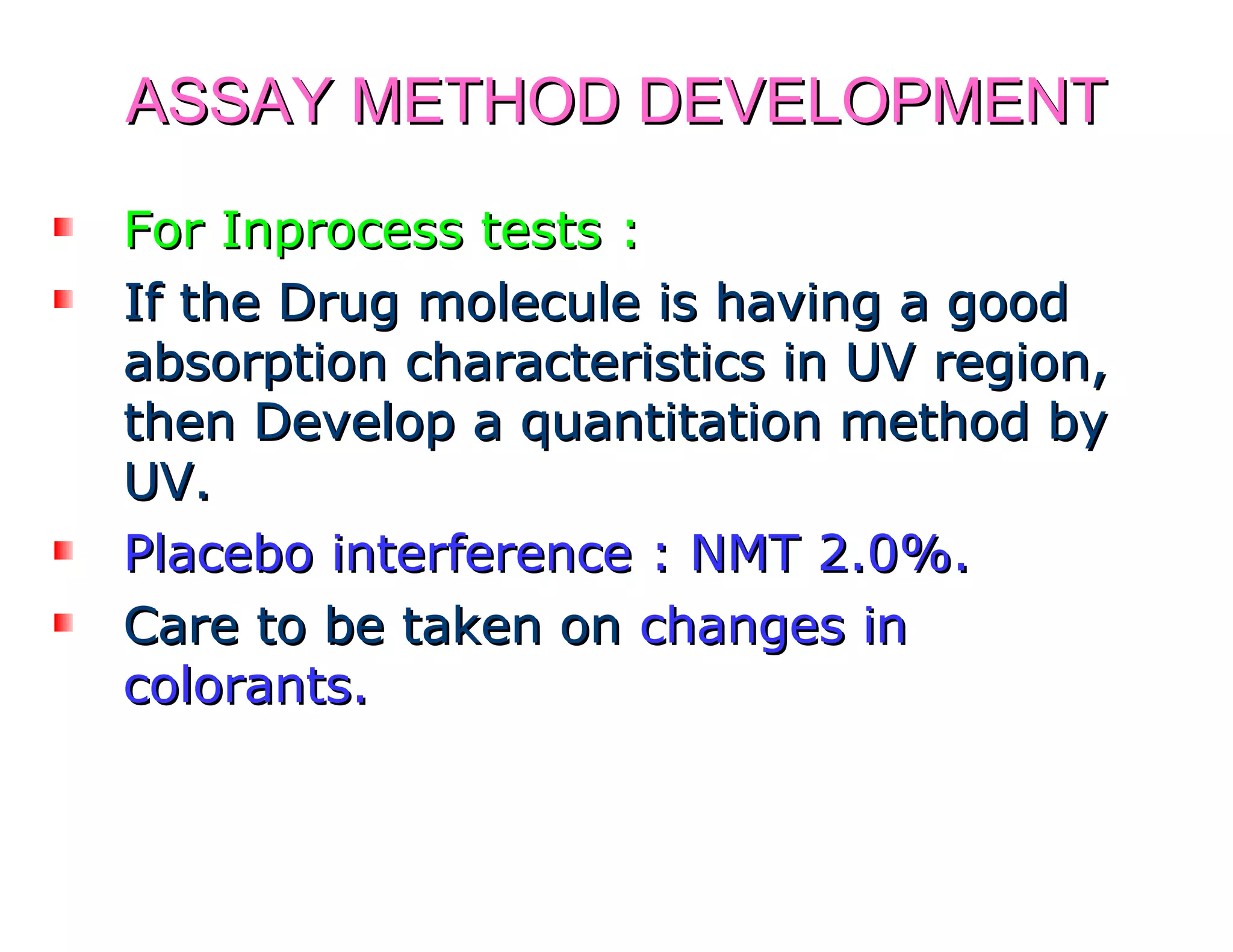 Assay method development | PPT