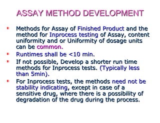 Assay method development | PPT