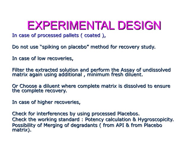 Assay method development | PPT