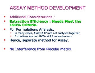 Assay method development | PPT