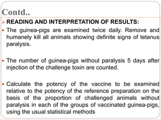 Assay of adsorbed diptheria vaccine and adsorbed tetanus | PPTX