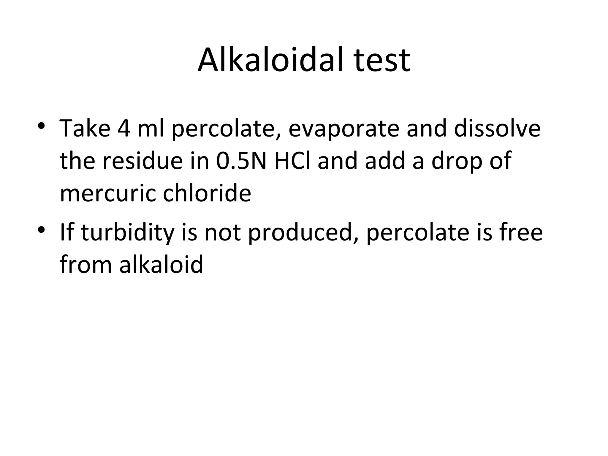 Assay of alkaloidal drugs | PPT