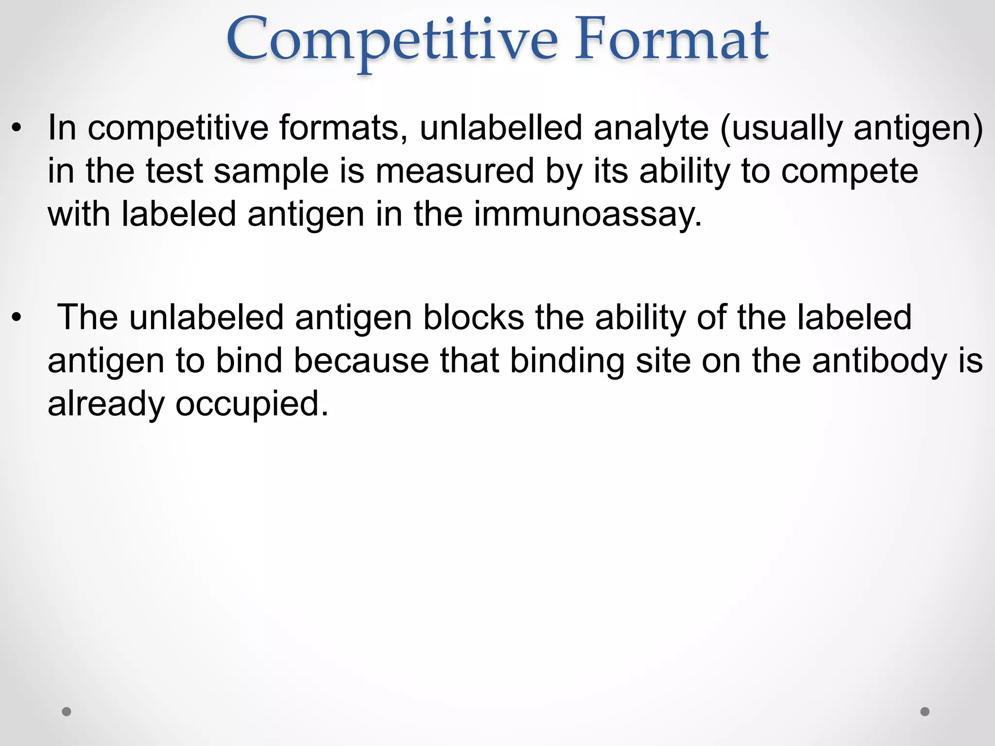 Assays, types of assays, principle and prerequisites of assays and ...