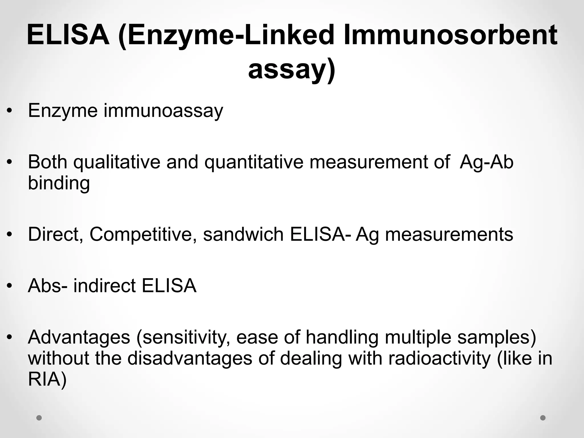 Assays, types of assays, principle and prerequisites of assays and ...