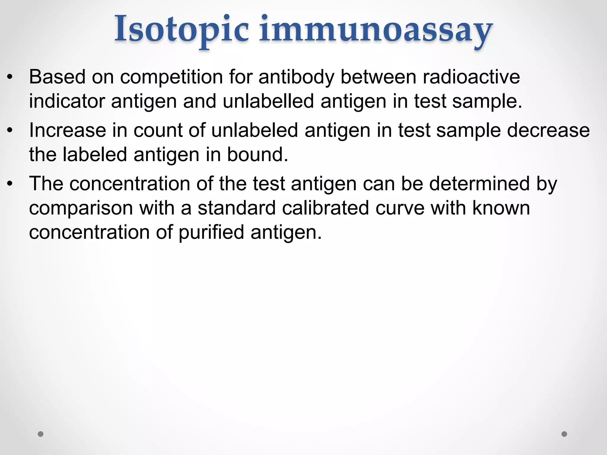 Assays, types of assays, principle and prerequisites of assays and ...