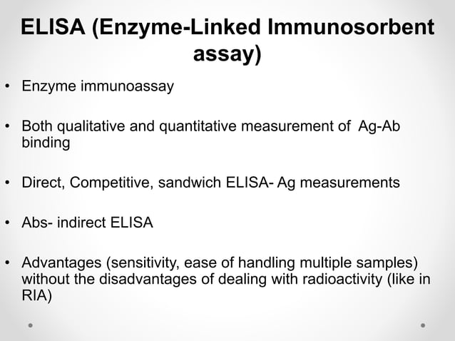 Assays, types of assays, principle and prerequisites of assays and ...