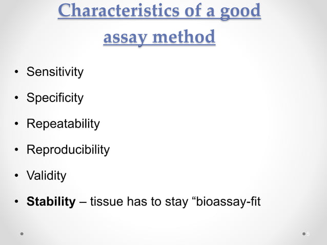 Assays, types of assays, principle and prerequisites of assays and ...