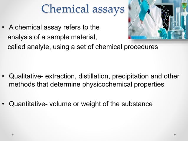 Assays, types of assays, principle and prerequisites of assays and ...