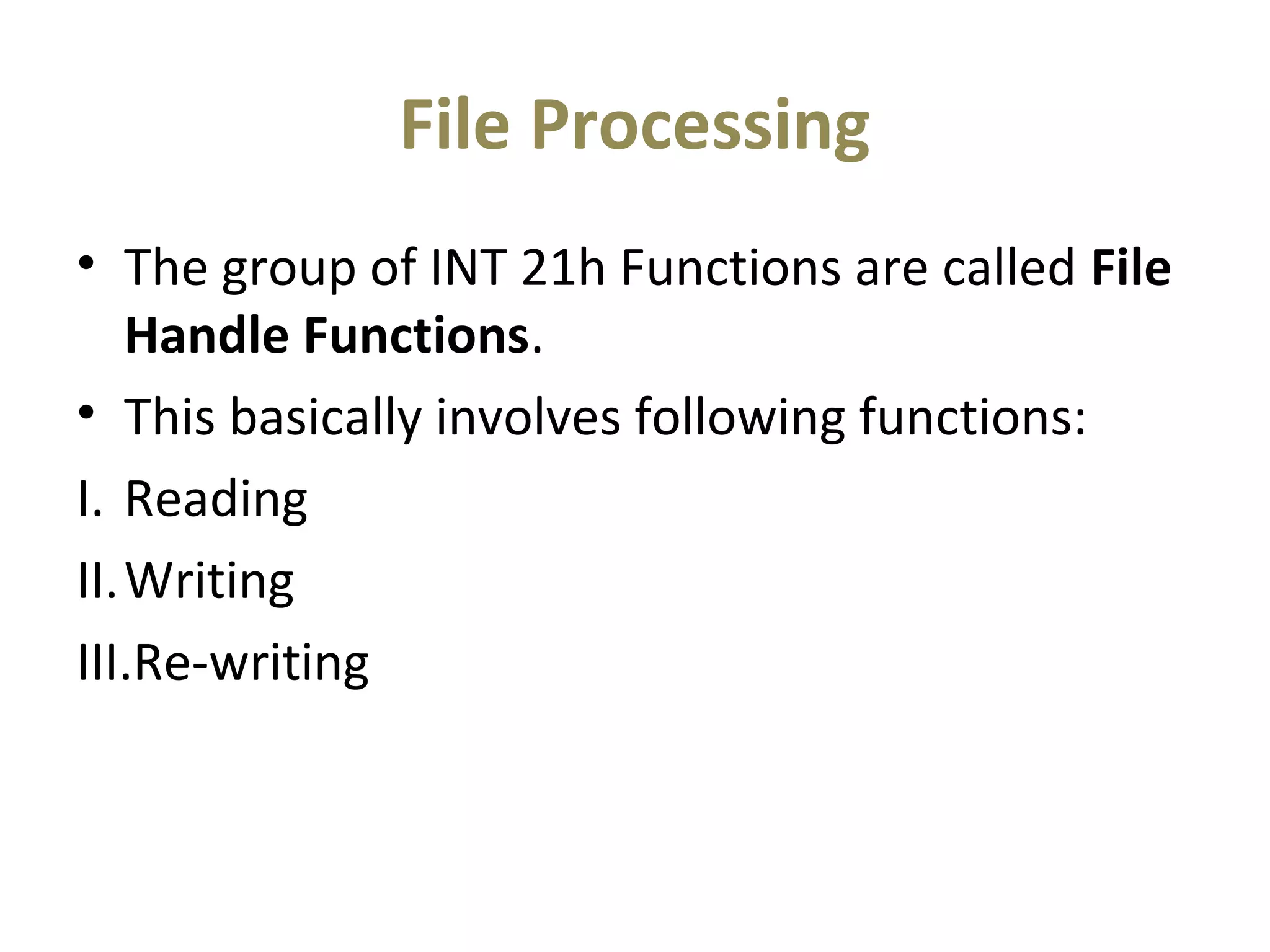Assembly Language Programming Basics | PPT Assembly Language Programming Basics | PPT