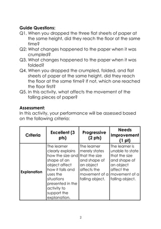 Activity sheet in science 3 quarter 3 week 2 | PDF