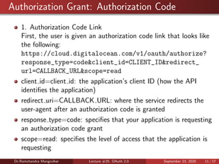 Lecture #25 : Oauth 2.0 | PDF