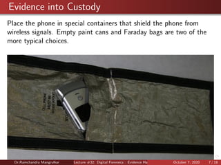 Lecture #32: Digital Forensics : Evidence Handling, Validation and ...