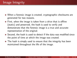 Lecture #32: Forensic Duplication | PDF | Operating Systems | Computer ...