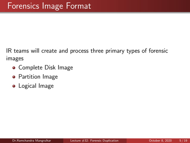 Lecture #32: Forensic Duplication | PDF | Operating Systems | Computer Software and Applications